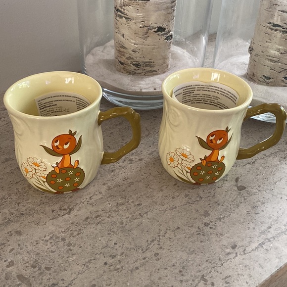 Disney | Kitchen | Disney Orange Bird Ceramic Coffee Mugs Set Of 2 ...